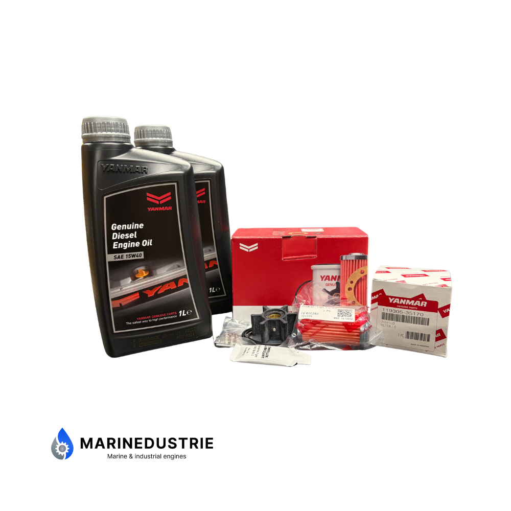 Yanmar 2YM15 Service Kit including Yanmar engine oil 15W40 – MarineDustrie