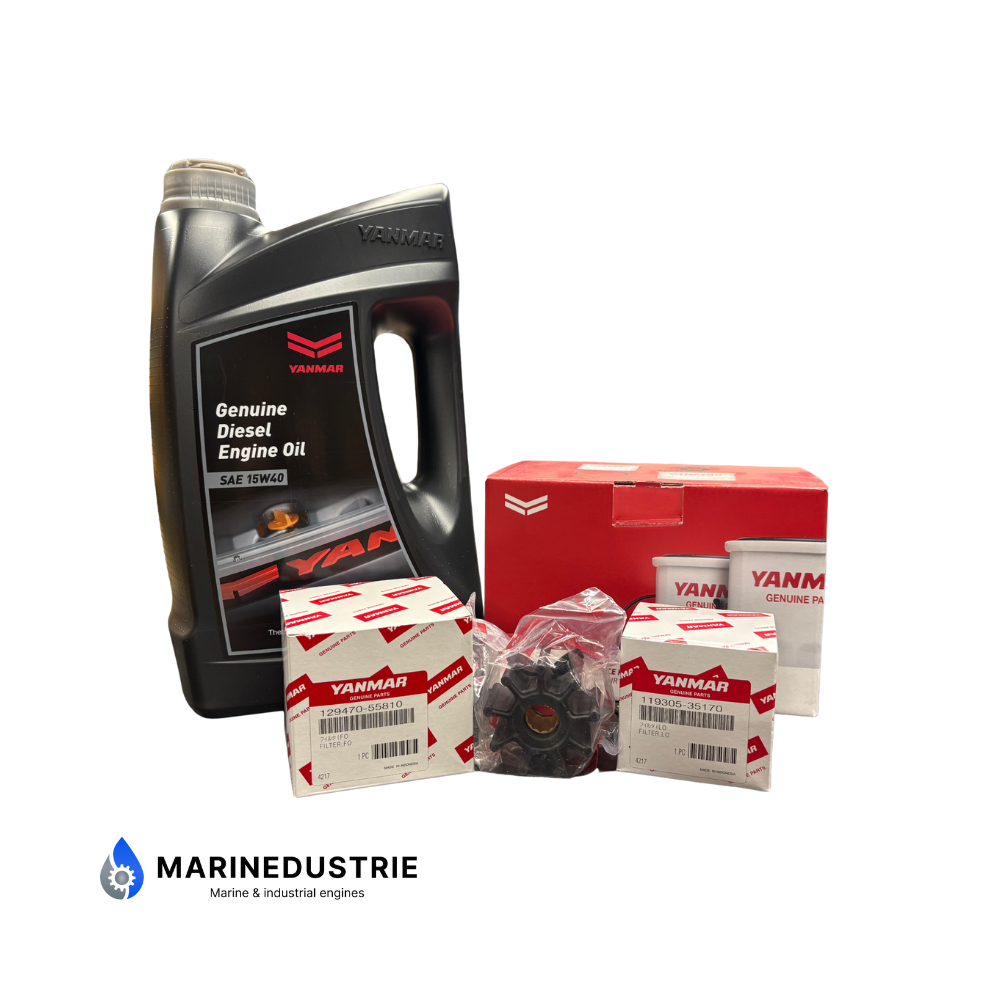 Yanmar 3JH2 Service Kit including Yanmar engine oil 15W40 – MarineDustrie